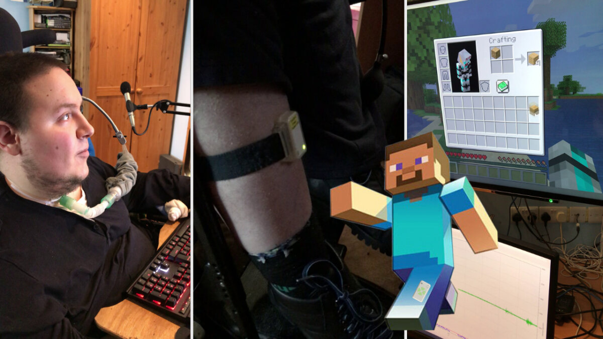 Using the Emego EMG Assistive Switch to control Minecraft